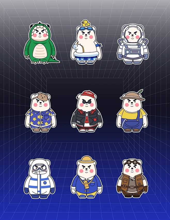 熊达叔 | 躺熊Lying Bear IP吉祥物-花瓣网