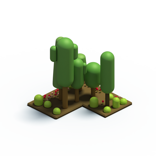 C4D树木与植物3D立体模型