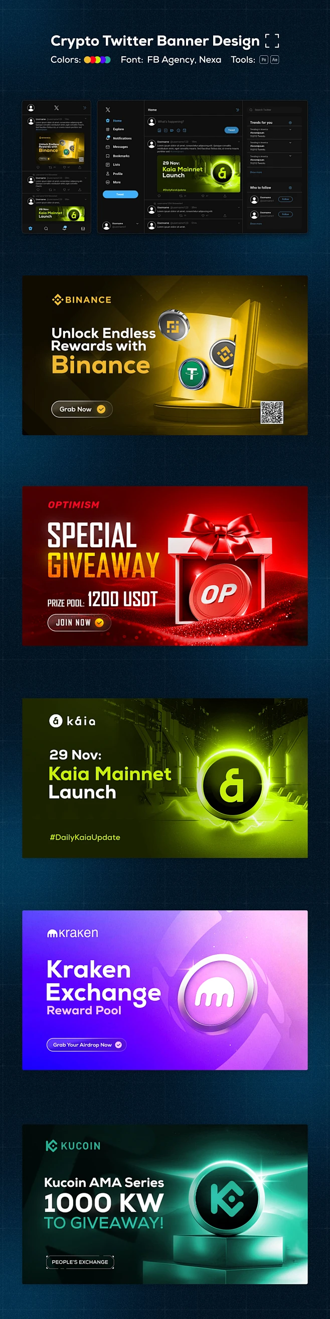 crypto web3 blockchain defi Website twitter Telegram banner instagram design-花瓣网
