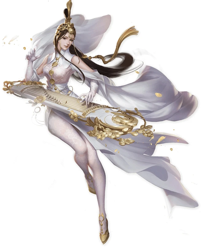 中国风女性角色原画中国风写实角色原画来自cgbook.cn (8)-花瓣网