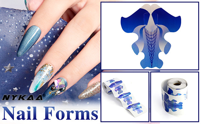 stiletto nail forms nail form sticker nail forms for acrylic nails ...