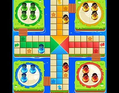 Ludo Game art-花瓣网