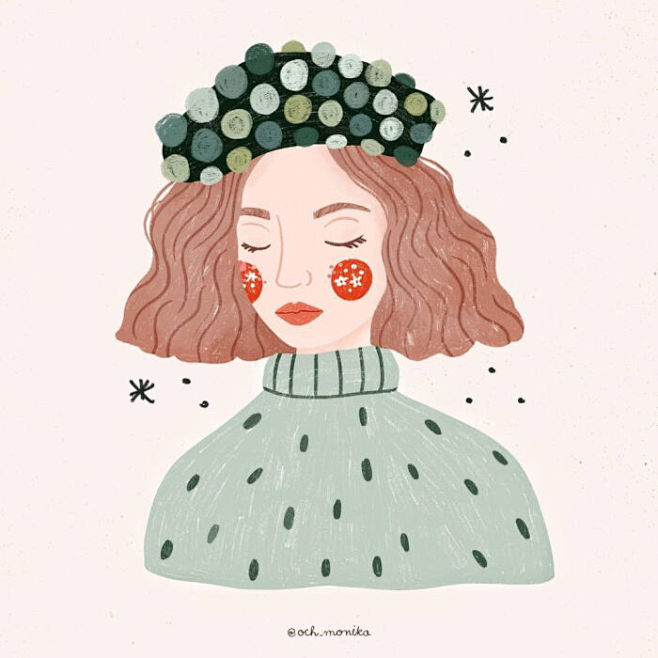 来自分享插画，插画师：och_monika