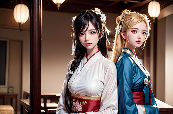 01620-921347672-((ultra-detailed)),((illustration)),2girls,(fisheye lens), photography ...