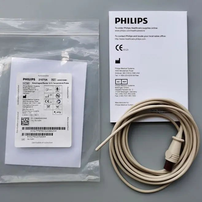 Philips原装成人食道直肠腔内体温探头21075A重复使用3m-花瓣网