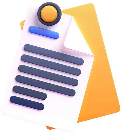 Document 3D Icon