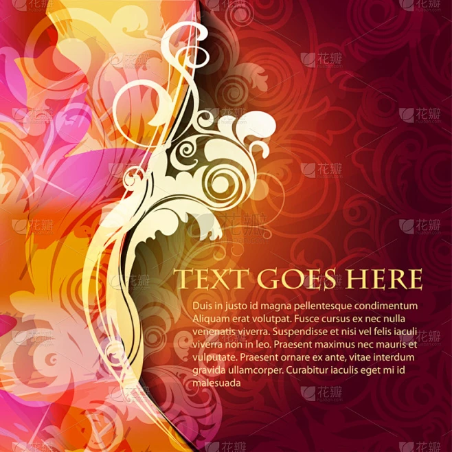 Festive colorful ornamental vector.图片_其他-图片图片素材-花瓣网