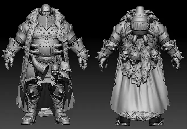 【Zbrush】【战锤】3D高模大图参考（带笔刷文件）-CG角色-微元素 - Element3ds.com!-花瓣网