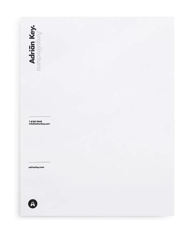 Logo and letterhead with thermographic ink and silver foil detail ...
