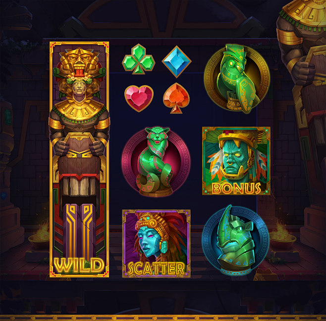 aztec Casino Game concept art Game Art game design ILLUSTRATION mobile ...