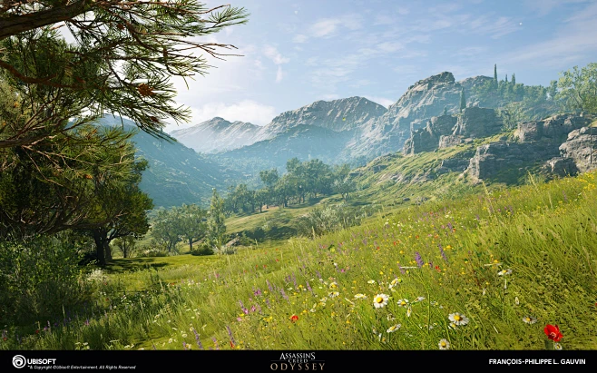 Assassin's Creed Odyssey - Spring Biome, François-Philippe L. Gauvin ...