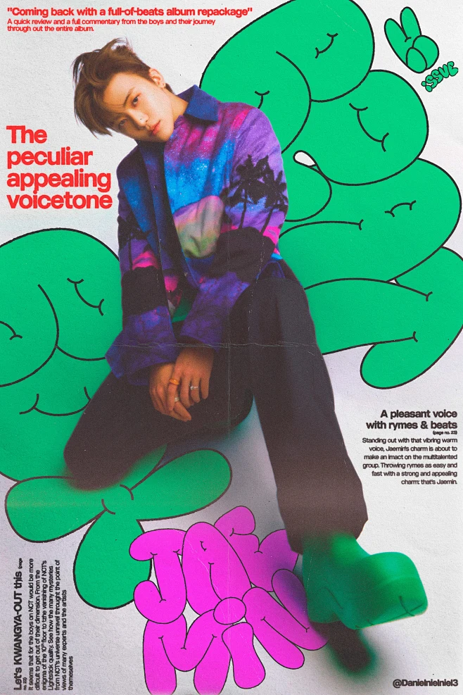 90's custom typography Dreamies kpop Magazine Cover NCT NCT Dream ...