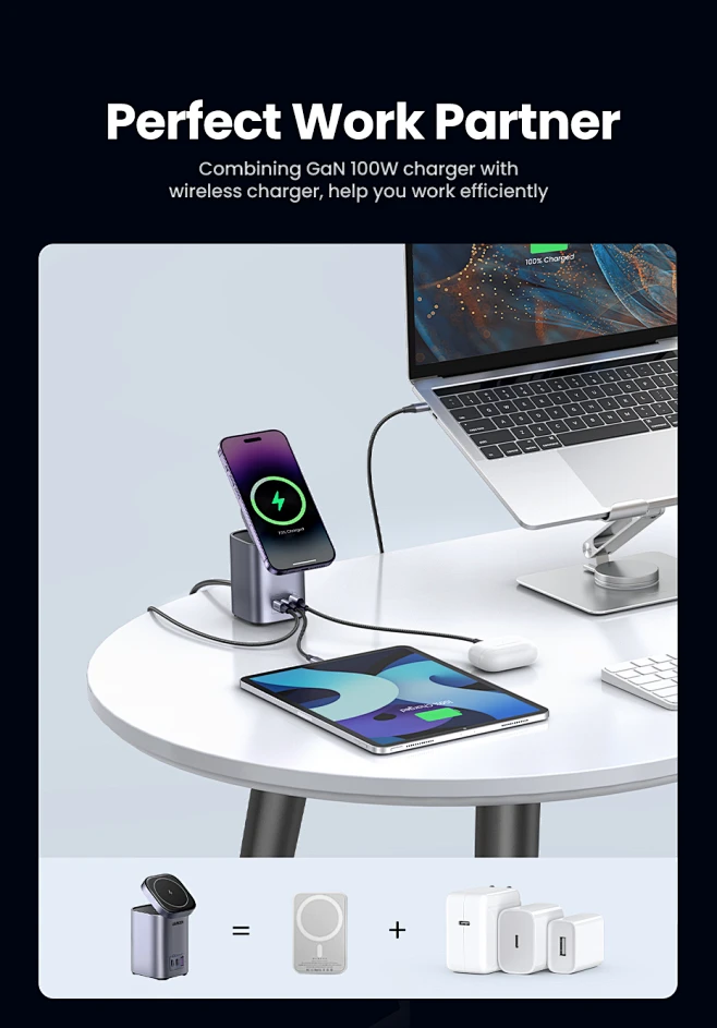 159.99US $ 40% OFF|Ugreen Gan 100w Desktop Charger With Magnetic ...