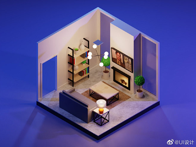 质感C4D室内小场景