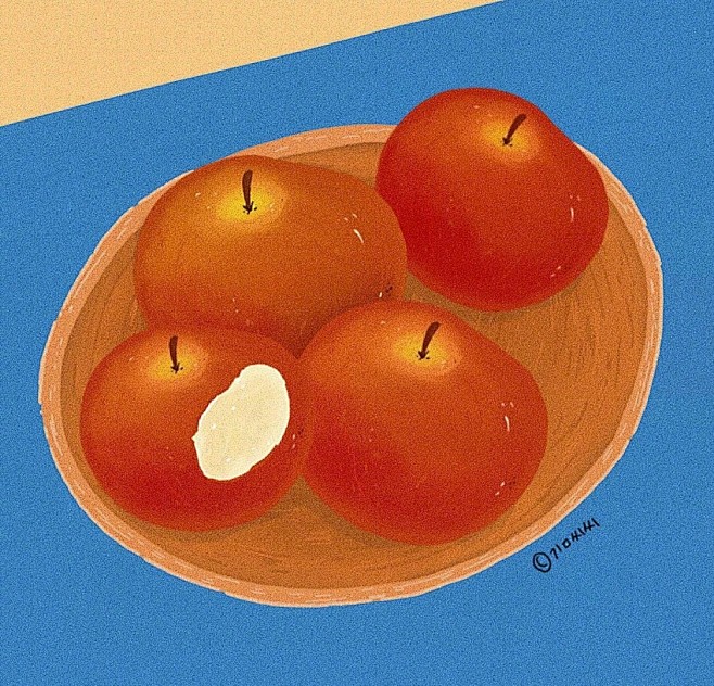 可爱食物插画一览 ins:kim_c_c