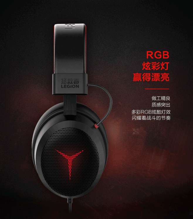 【联想Thunder Y480】联想(Lenovo)拯救者原装 Thunder Y480 游戏耳机 头戴式专业电竞耳麦 带线控USB耳机耳麦 黑色 R9000P/R7000【行情 报价 价格 ...