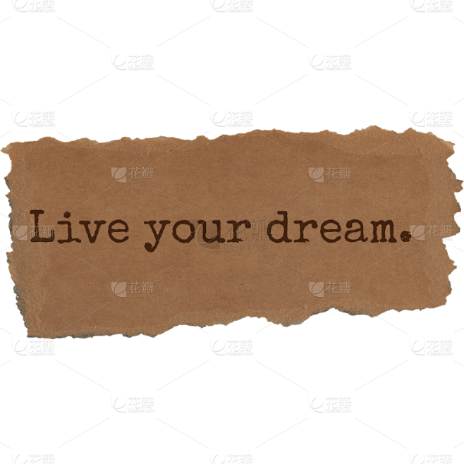 Teared Paper Text Sticker