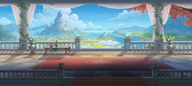 主城背景-花瓣网