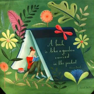 "A book is like a garden carried in the pocket." Art © Mónica CARRETERO ...