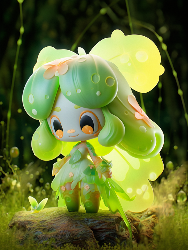 AIGC 泡泡玛特粘土风IP设计