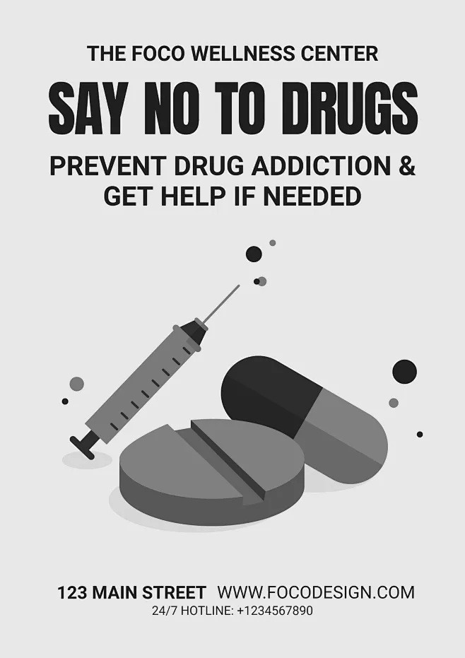 Public Concern Drug Control Propagating Poster素材-花瓣网