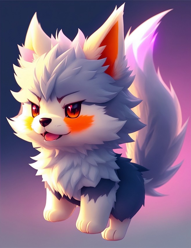 Default_cute_tiny_hyperrealistic_Anime_wolf_from_pokemon_chib_1 ...