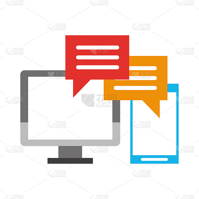 technology devices cartoon