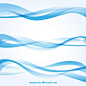 Free Vector | Elegant blue wave flowing transparent background vector : Download this Free ...
