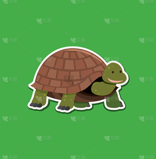 A turtle character sticker