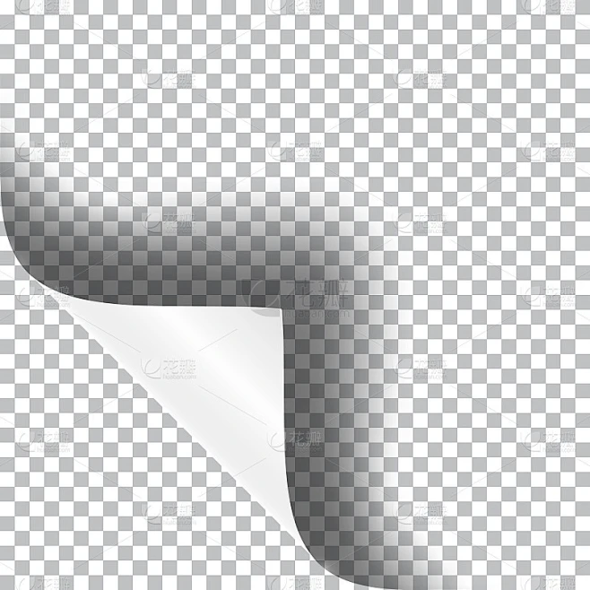 Curly Page Corner素材-花瓣网