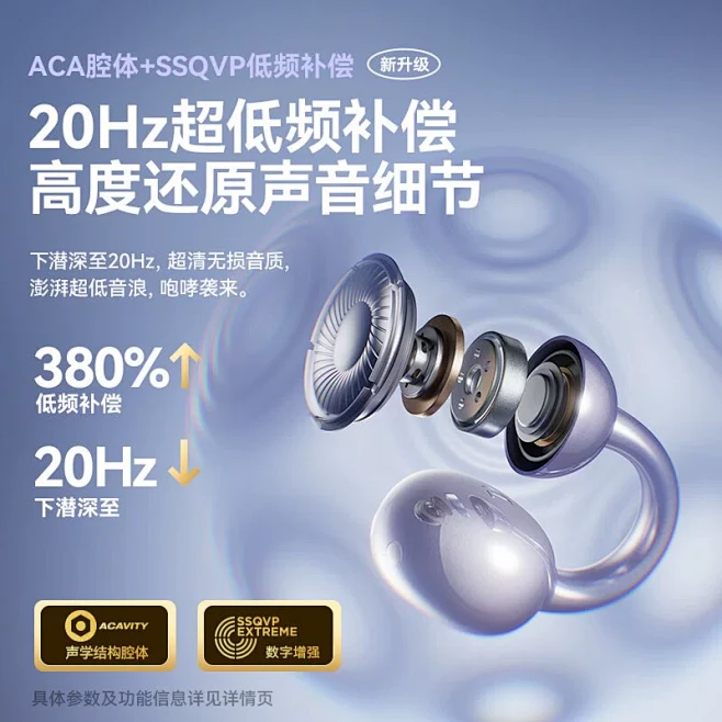 塞那S7S蓝牙耳机耳夹式无线气骨传导开放不入耳运动跑步2024新款-tmall.com天猫-花瓣网