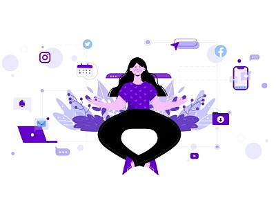 Digital Lifestyle socialmedia technology digital life digital vector ...