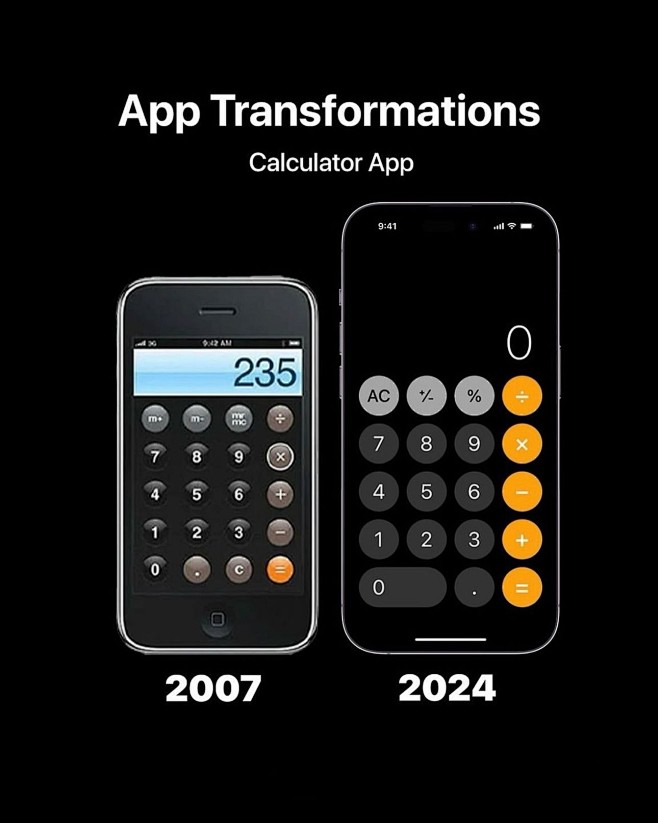 iOS 初代到 iOS 18 的设计演进