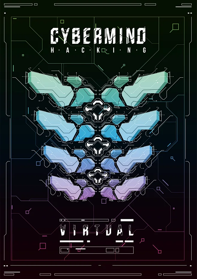 futuristic posters with HUD elements : futuristic posters with HUD ...