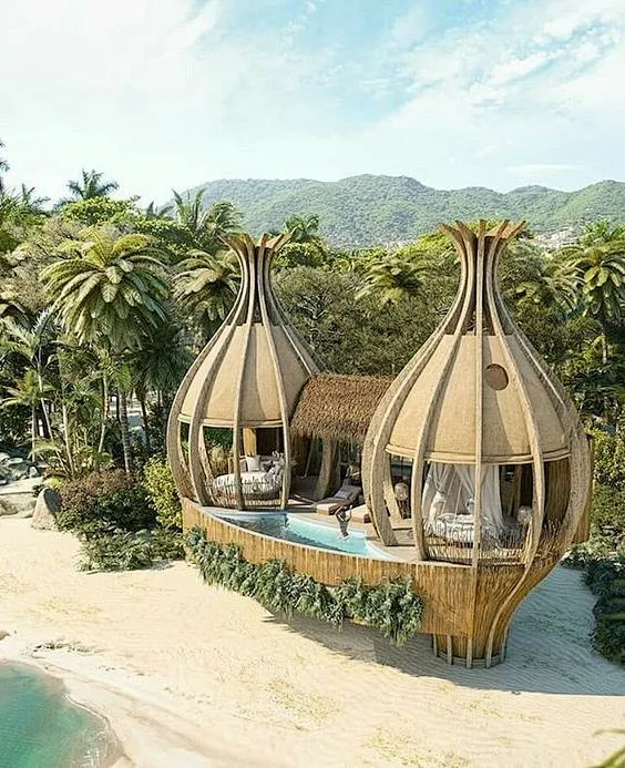 Creative cottage design#pool #cottage #resort-花瓣网