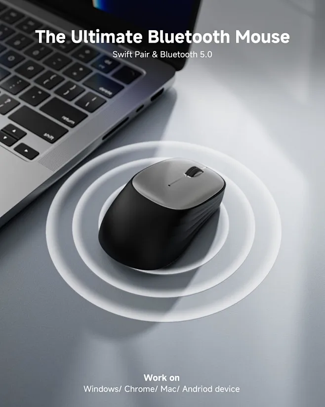 Amazon.com: wegear Bluetooth Wireless Mouse for Laptop, PC, MacBook ...