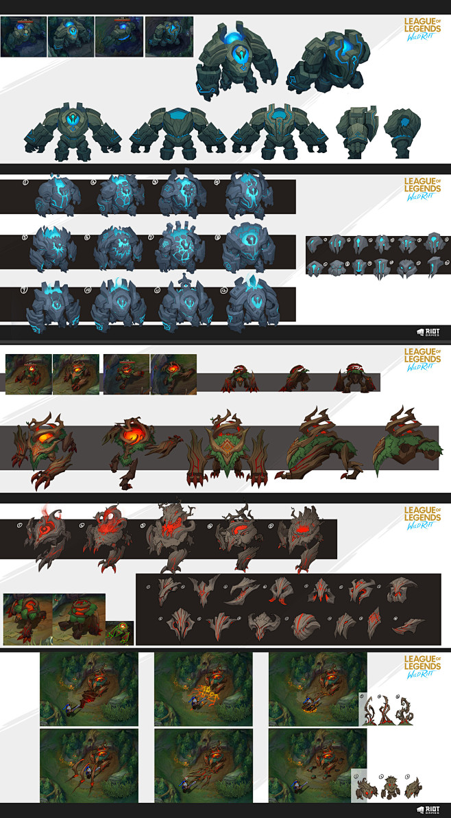 红 蓝BUFF——（英雄联盟手游）Art：Noodle Li（@Noodle面君）