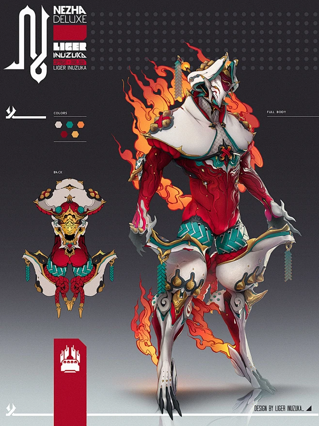 Warframe: Nezha Deluxe Skin Contract Concept Art, Liger Inuzuka ...