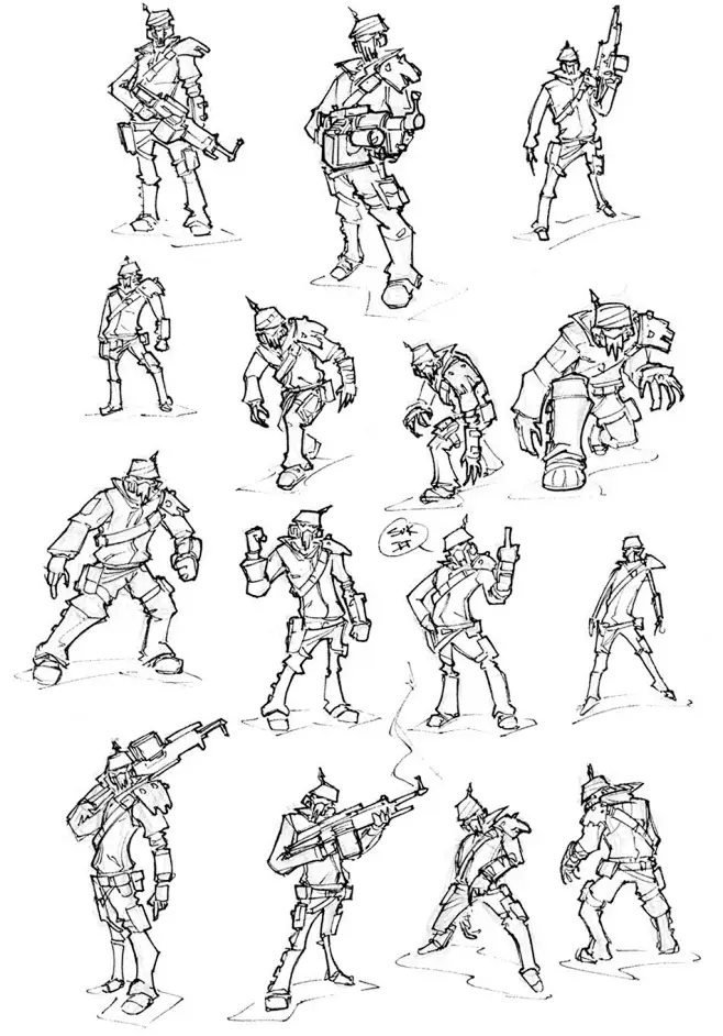 bl2-bandit-poses-花瓣网