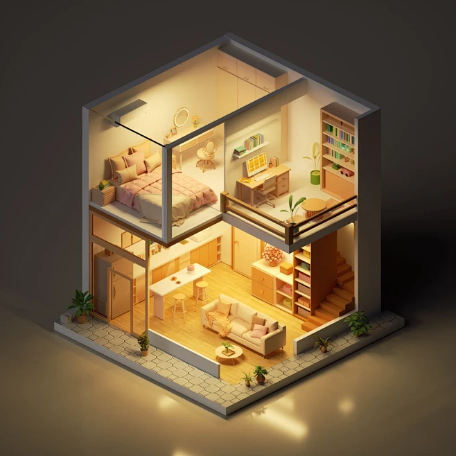 C4D｜我的家-花瓣网