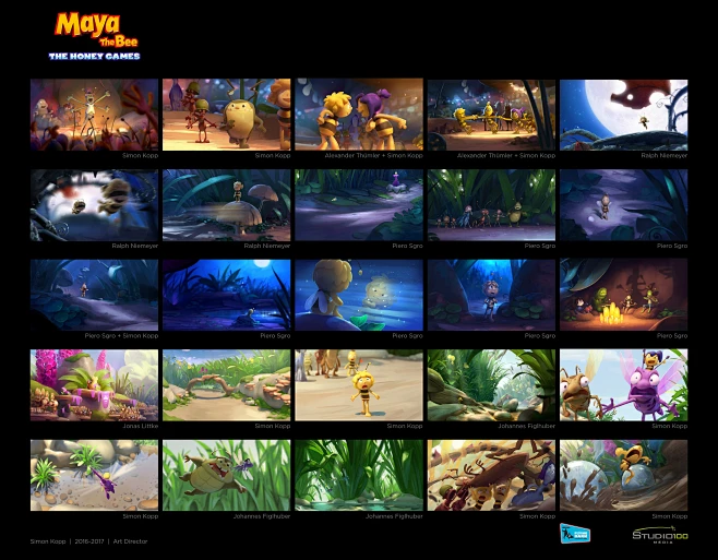 ArtStation - Maya the Bee 2 - Color Script, Simon Kopp-花瓣网