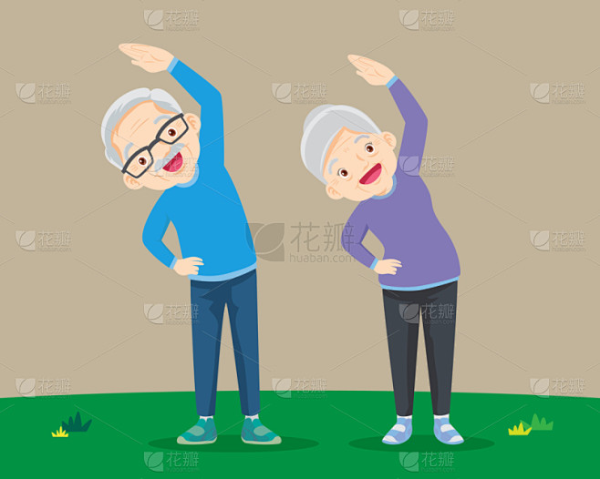 人,老年人,体操,老年伴侣,家庭,运动,慢跑,女人,相伴,训练