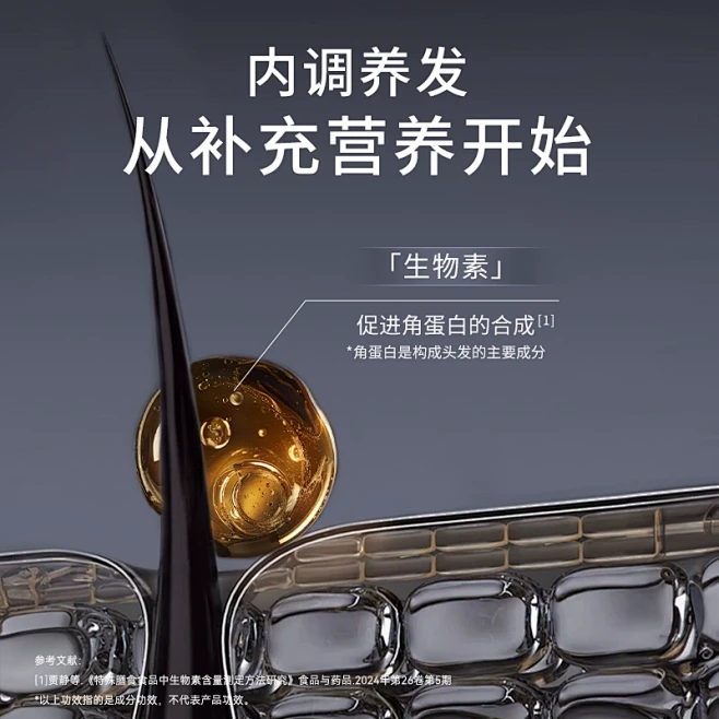 FLALIU生物素软胶囊强健发根养发固发丰盈发量补充营养激活毛囊-花瓣网