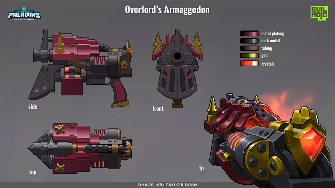 Paladins - Weapons and Various Hard Surface Concepts, Brian Wells ...