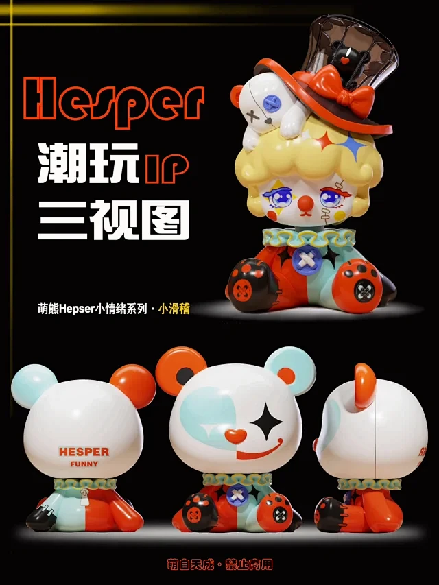 潮玩新品图透|发现初代Hesper小丑大熊图-花瓣网