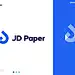 J&D logo, logo design, branding, JD Paper logo-花瓣网