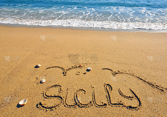 西西里岛的海滩