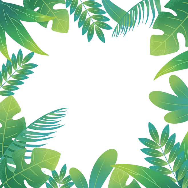 千库网_创意色彩树叶草丛边框绿植环保生态_元素编号13055683-花瓣网