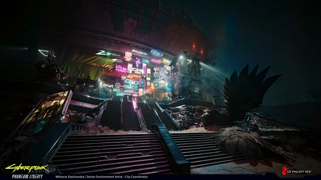 赛博朋克 2077 - 幻影自由 - Ferronia Downs 区，体育场入口-花瓣网