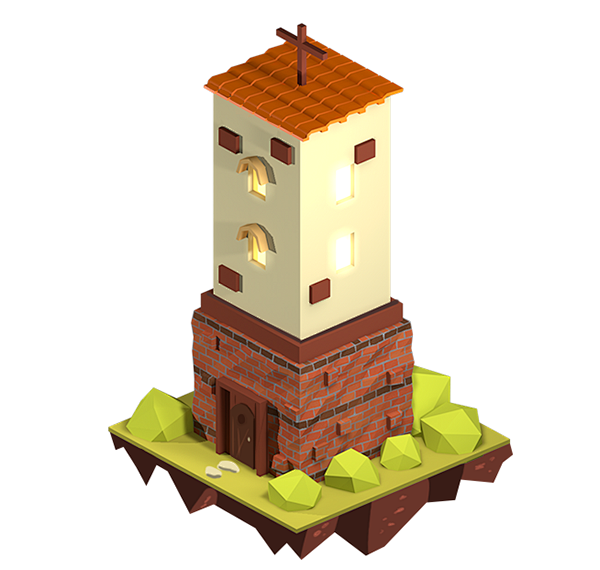 By Marcelo Bastos---from Behance https://www.behance.net/gallery/10798843/Tiny-Buildings 花瓣http ...